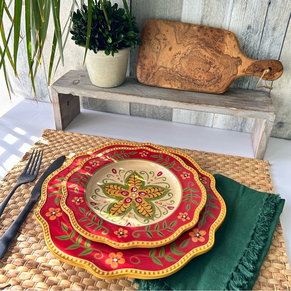 Pier 1 | Dining | Pier Imports Juliana Dinner Plate Hand Painted Flower ...
